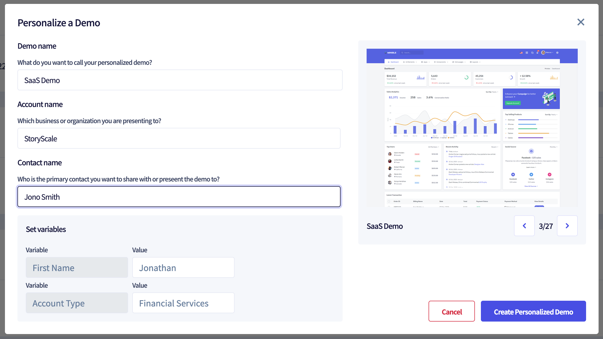 Demo Automation for Sales Leaders | StoryScale